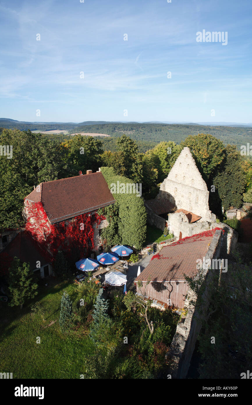 Castle ruin Lichtenburg near Ostheim, Rhoen, Franconia, Germany Stock ...