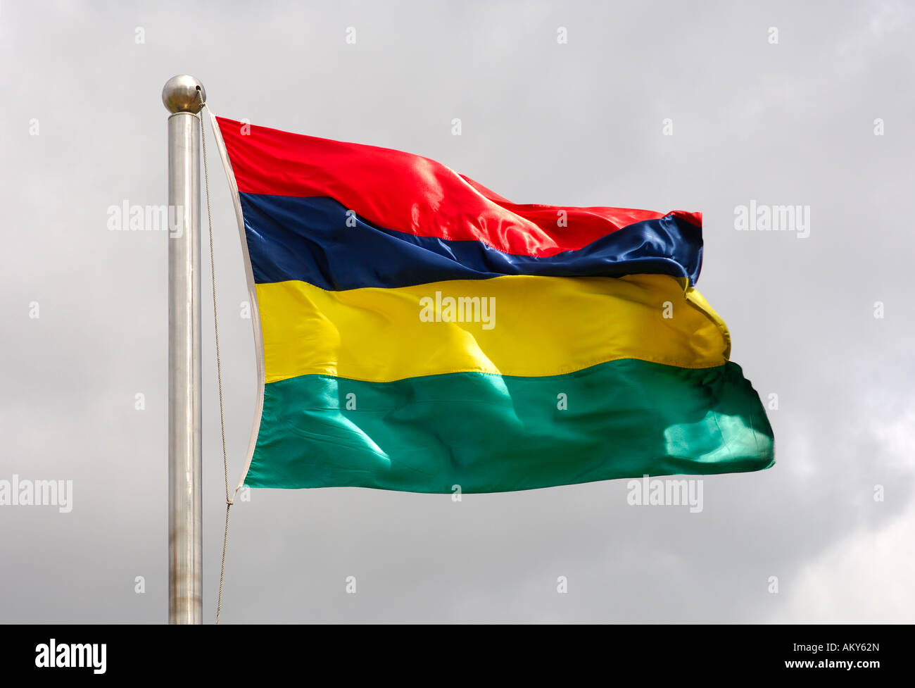 National flag of Mauritius Stock Photo - Alamy