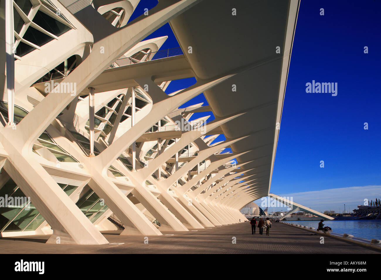 Spain, Valencia, City of Arts and Sciences by architect Santiago ...