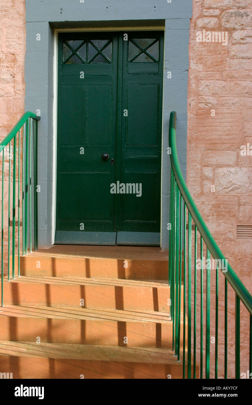 Door and steps Stock Photo - Alamy