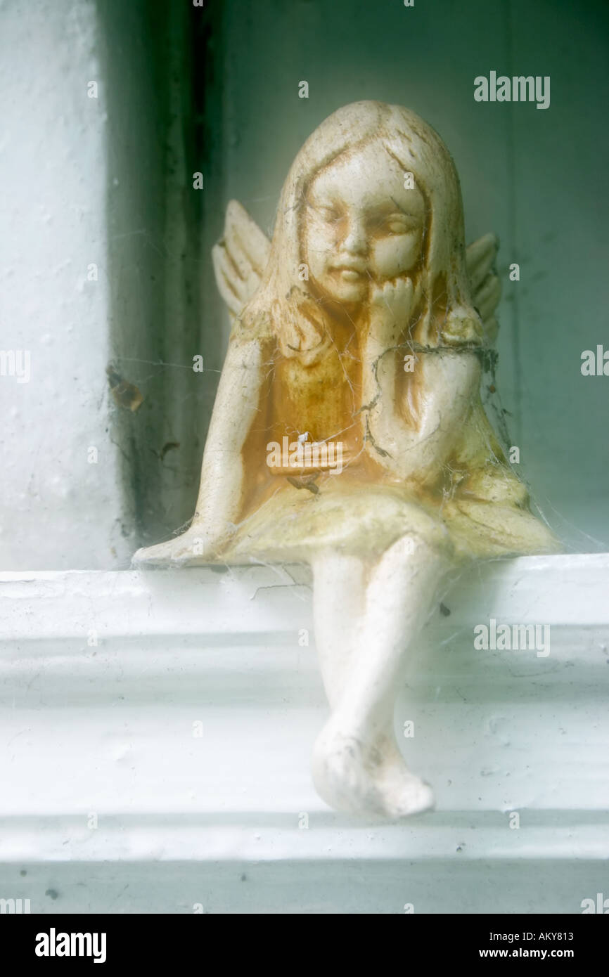 Model of Fairy on window ledge Stock Photo - Alamy