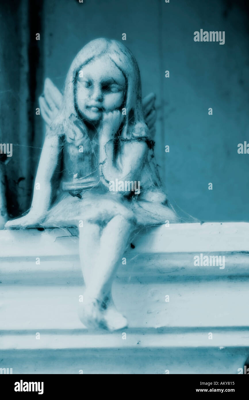 Model of Fairy on window ledge Stock Photo - Alamy