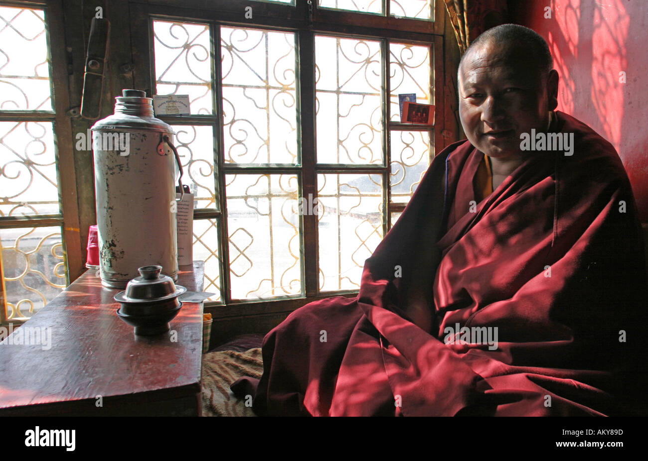 Buddhist monk Drepung Monastery Lhasa Tibet Stock Photo - Alamy