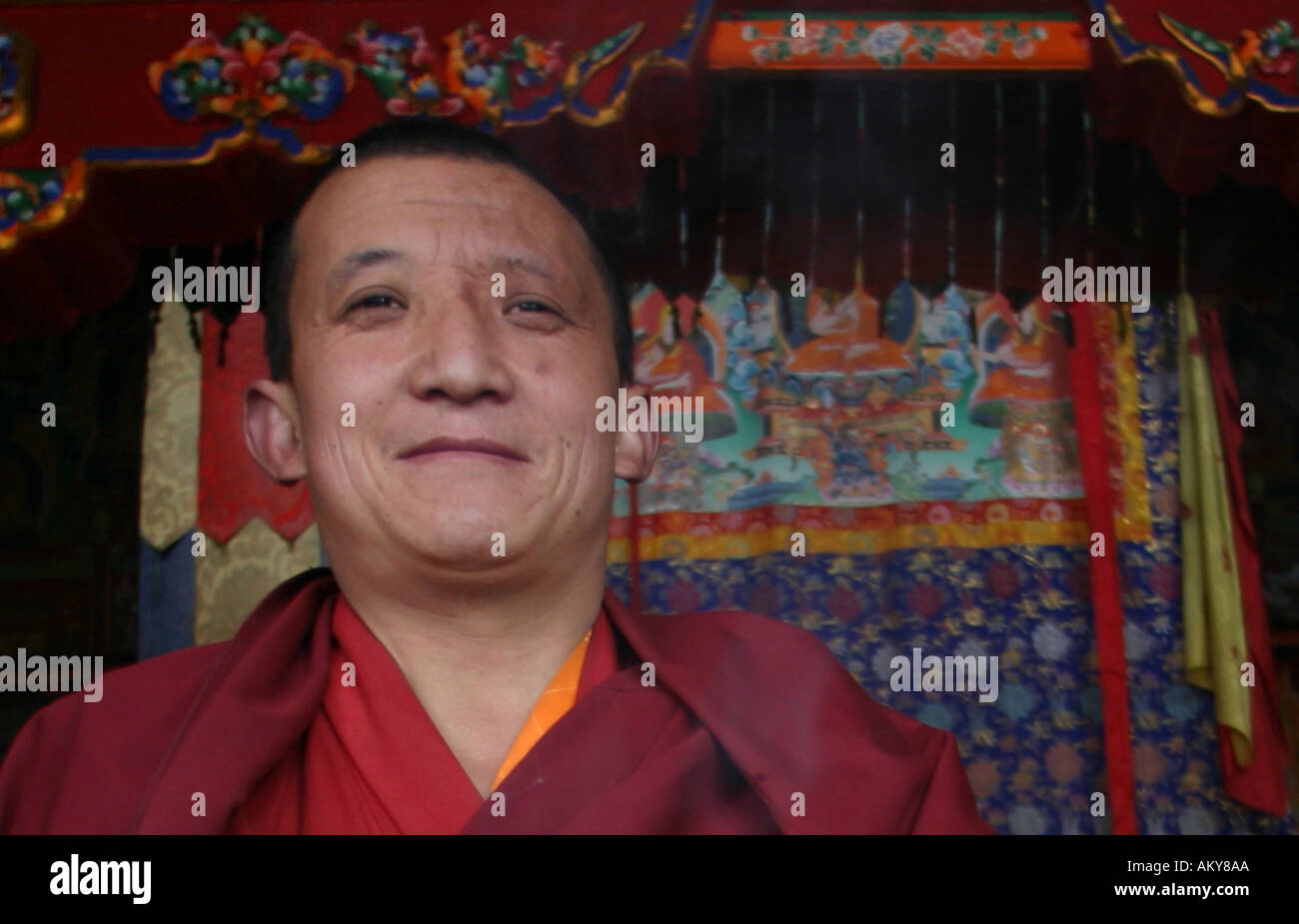 Buddhist monk Drepung Monastery Lhasa Tibet Stock Photo - Alamy