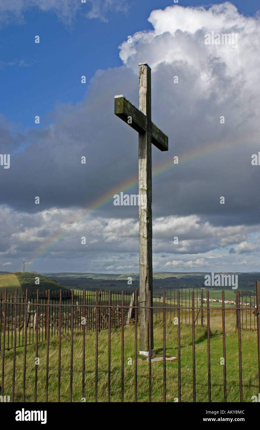 Corbar Cross, Buxton Derbyshire Stock Photo - Alamy
