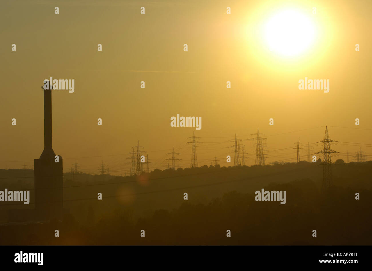 EnBW-Energiepark (energy farm) in Marbach am Neckar, Baden-Wuerttemberg ...