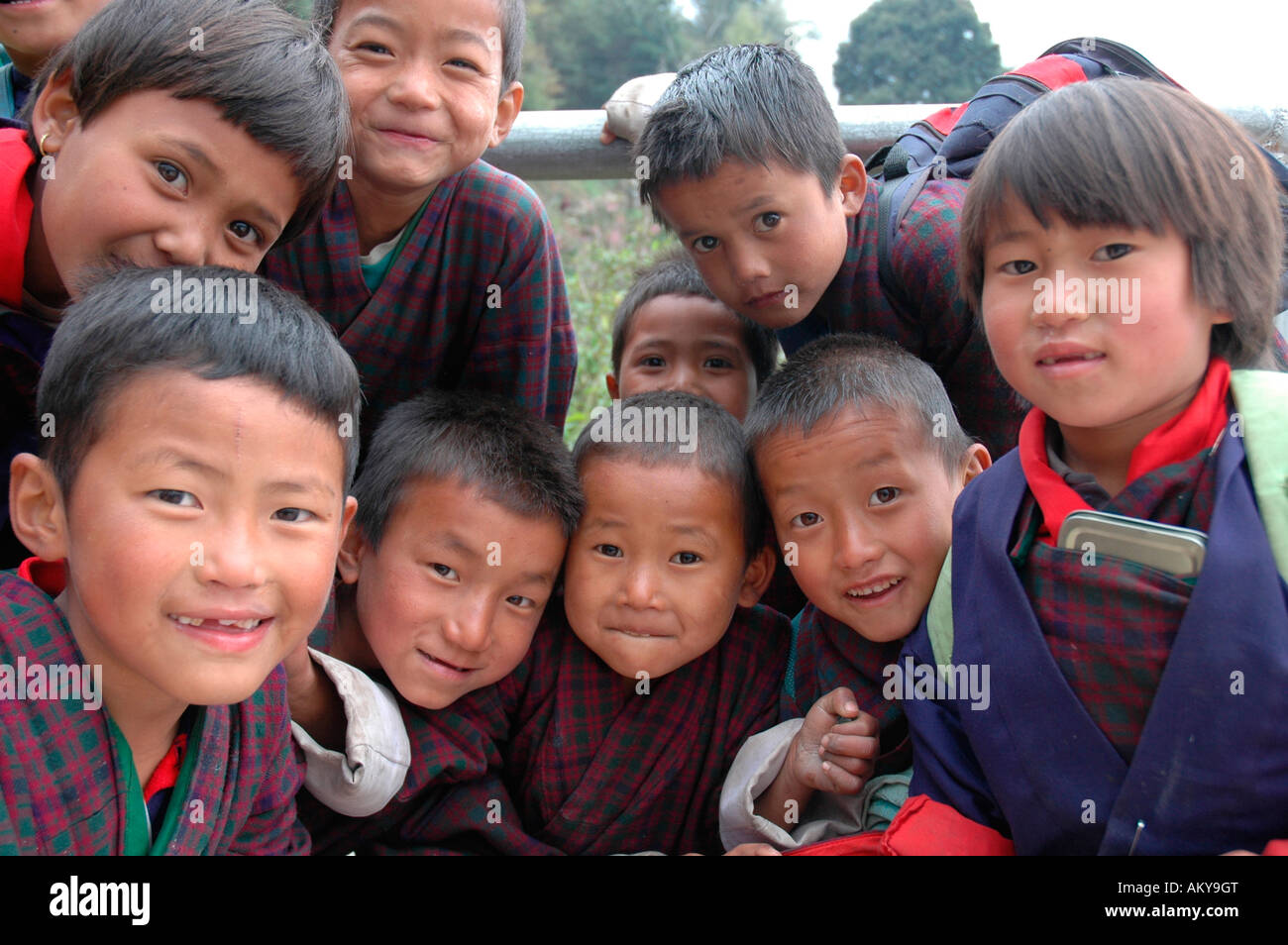 Children, Bhutan , Himalaya Stock Photo - Alamy