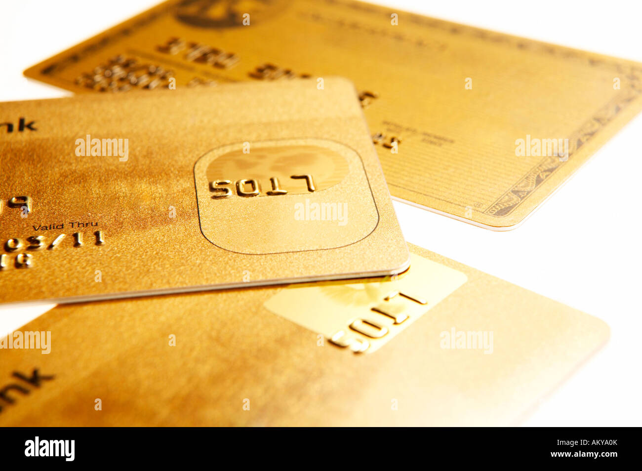 Three different credit cards, close-up Stock Photo - Alamy