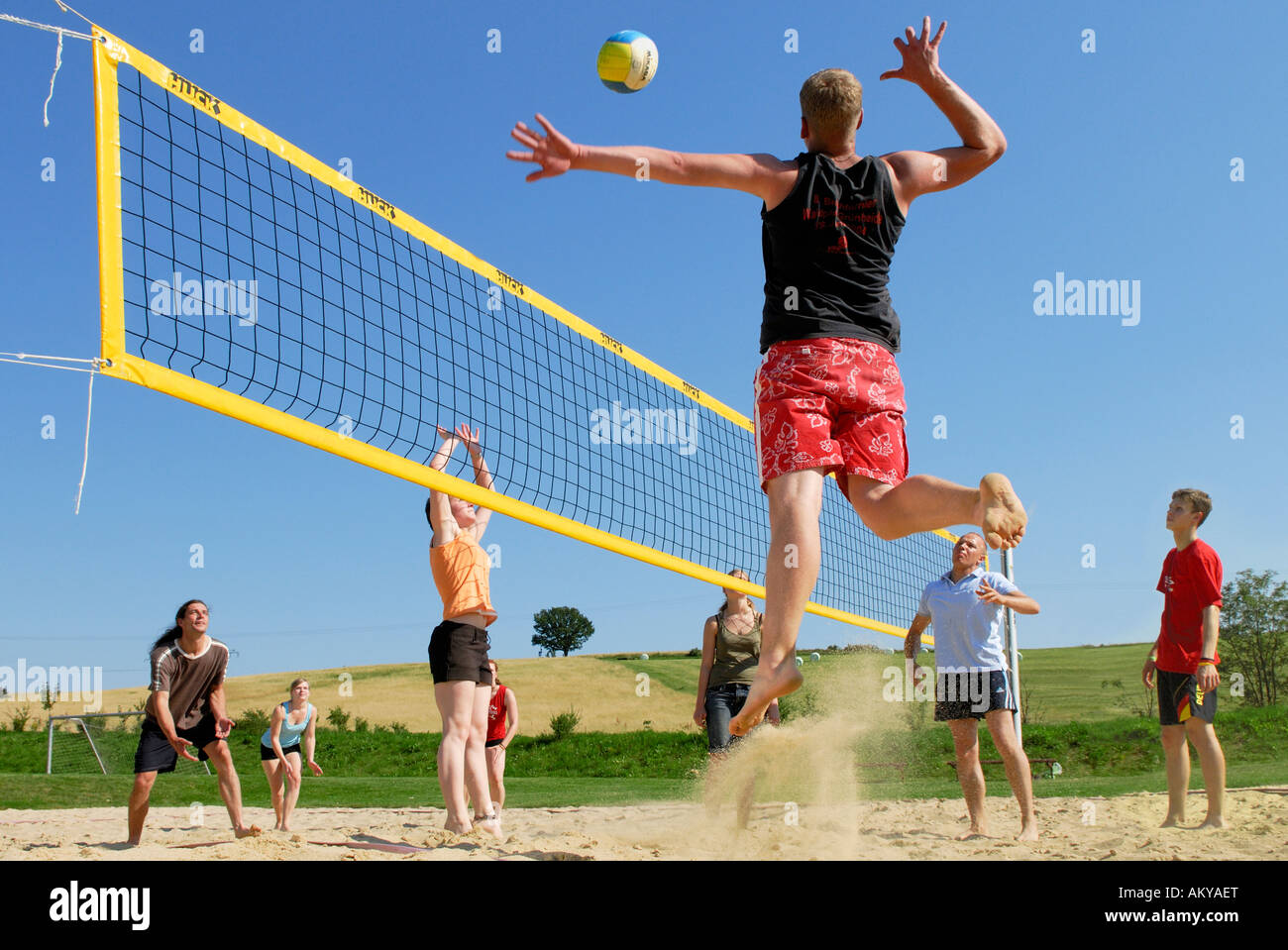 Spielfeld beachvolleyball hi-res stock photography and images - Alamy