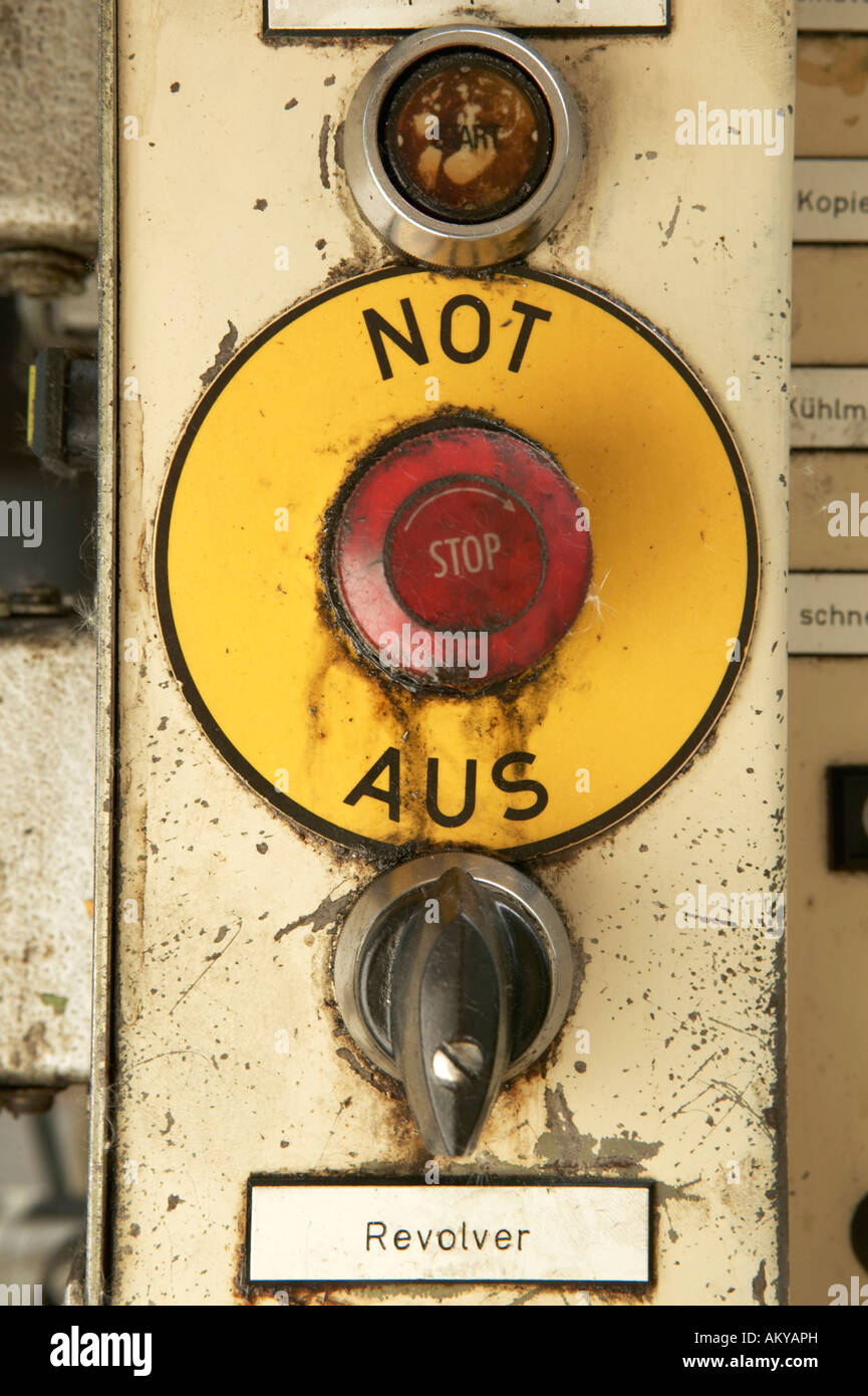 Old Emergency Stop Button High Resolution Stock Photography and Images ...