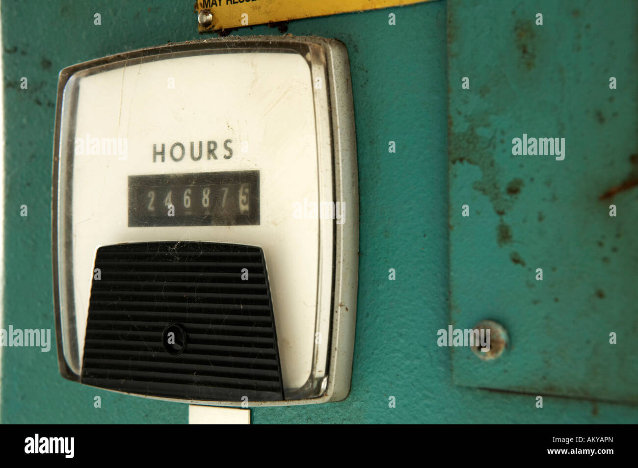 Hours counter, close-up Stock Photo - Alamy