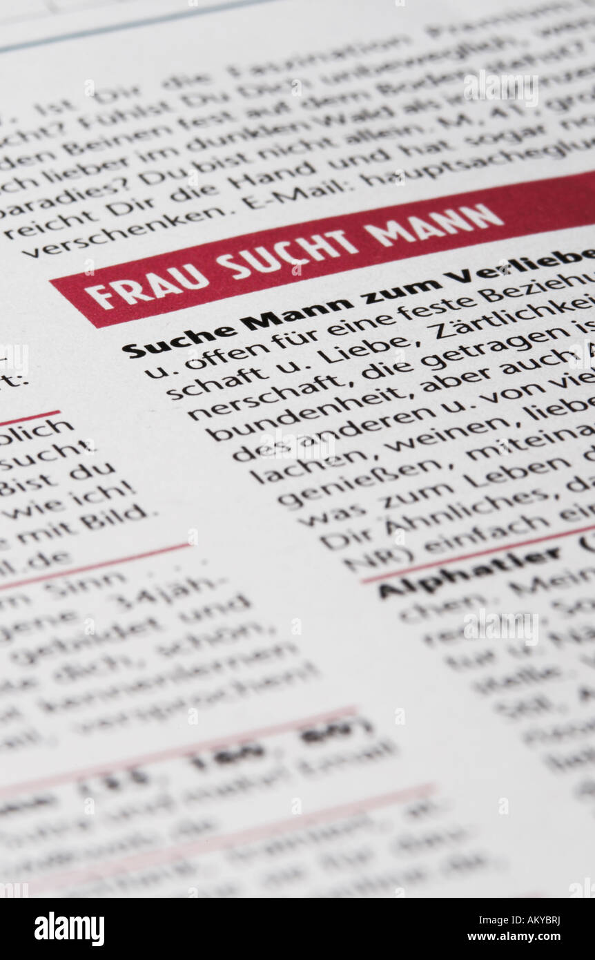 Personal ads newspaper hi-res stock photography and images - Alamy