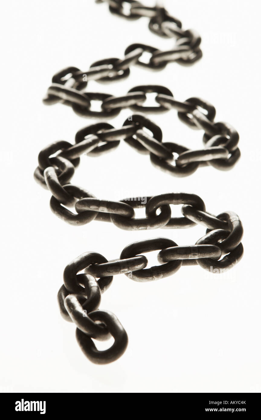 Iron chain, close-up Stock Photo - Alamy