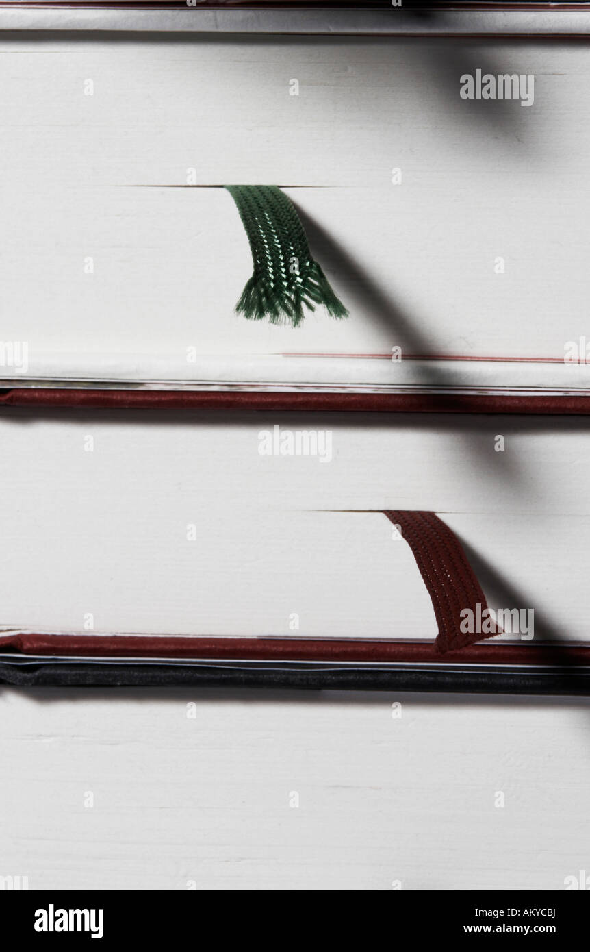 Book marks in books, close-up Stock Photo - Alamy