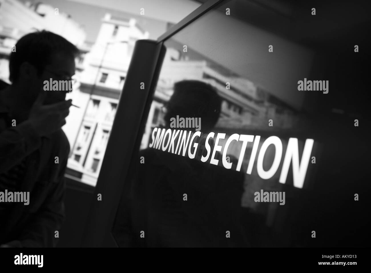 Reflective signboard Black and White Stock Photos & Images - Alamy