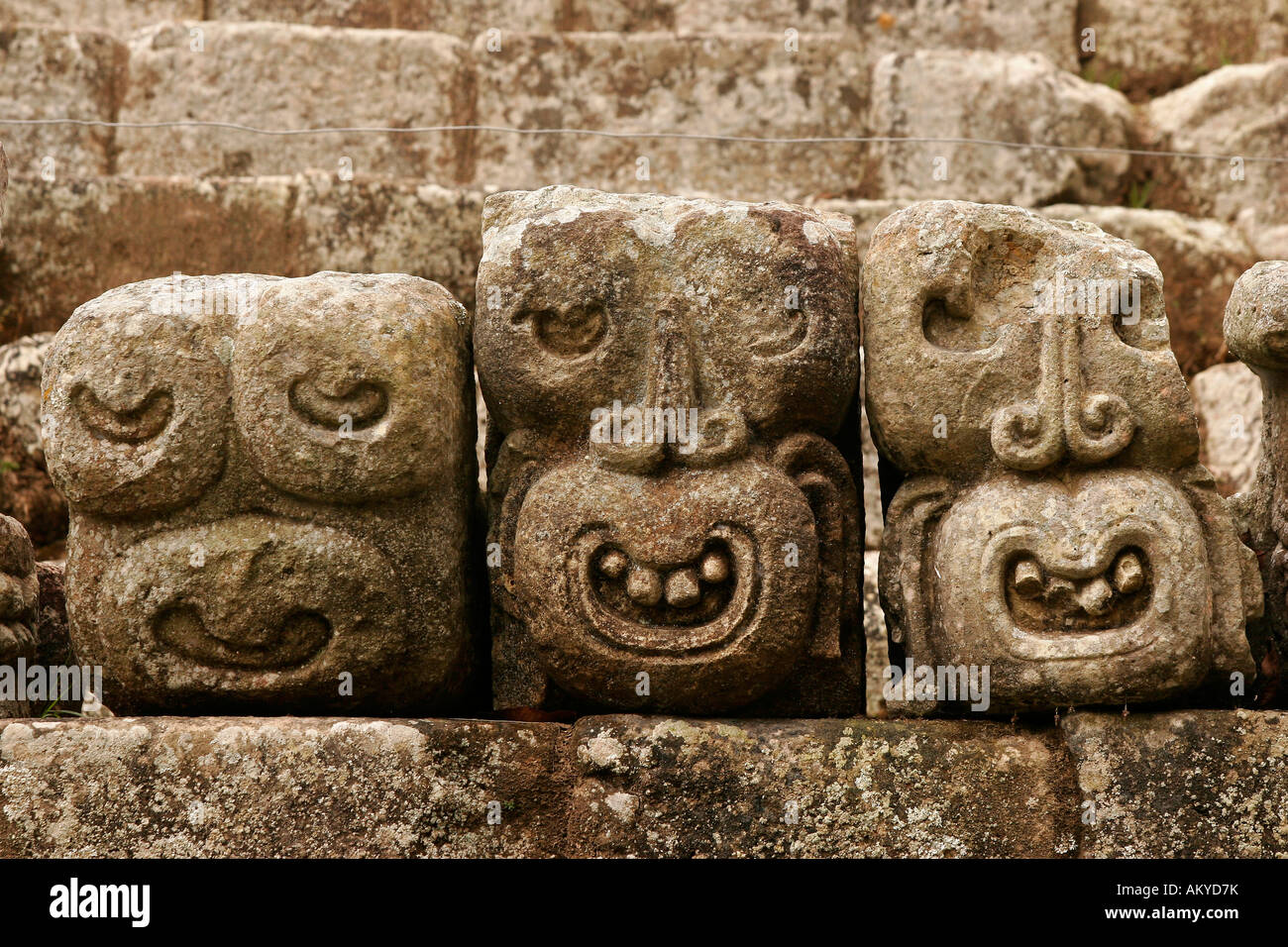 Mayan-art, Copan Ruinas, Copan, Honduras Stock Photo - Alamy