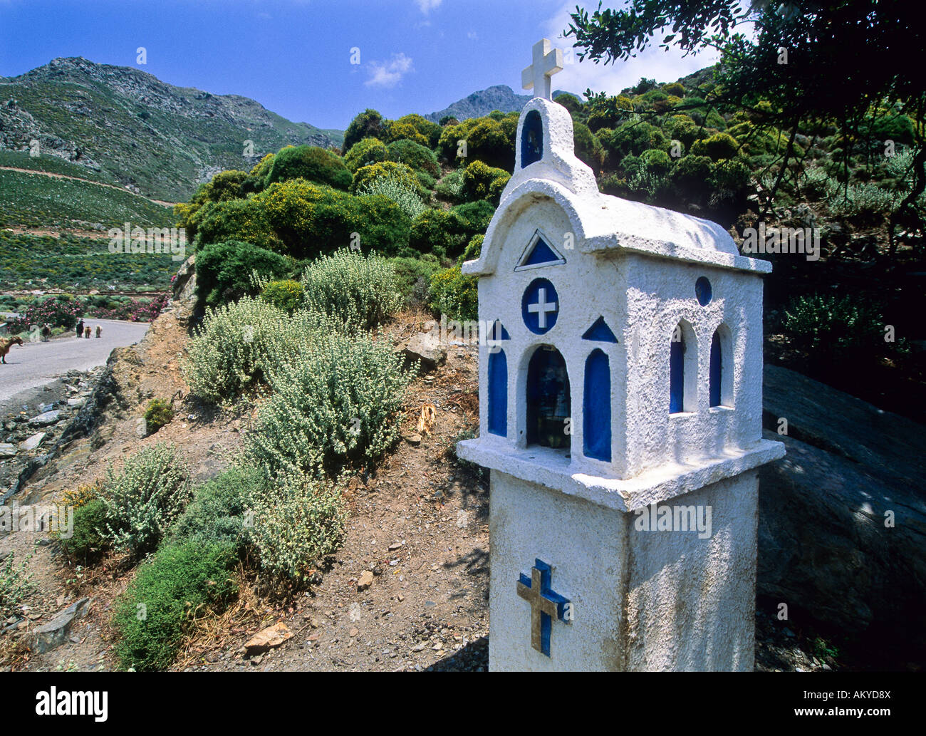 Ikonostasia , miniature greek chapel, Crete, Greece Stock Photo - Alamy