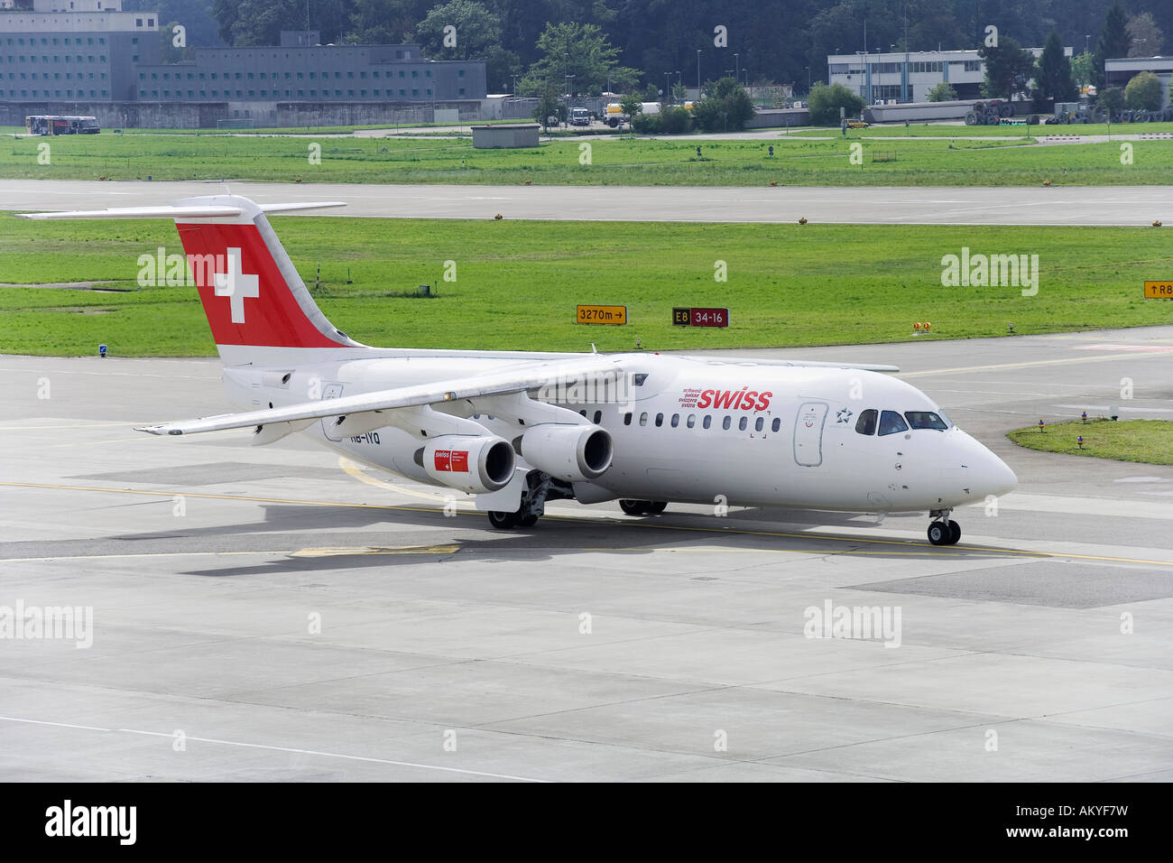 Swiss Air plane, Zuerich Airport, Switzerland, Europe Stock Photo - Alamy