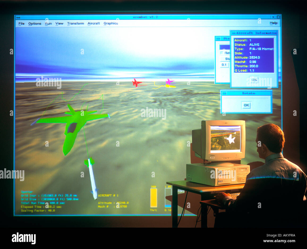 Computer-simulated jet fighter combat training Melbourne Australia ...