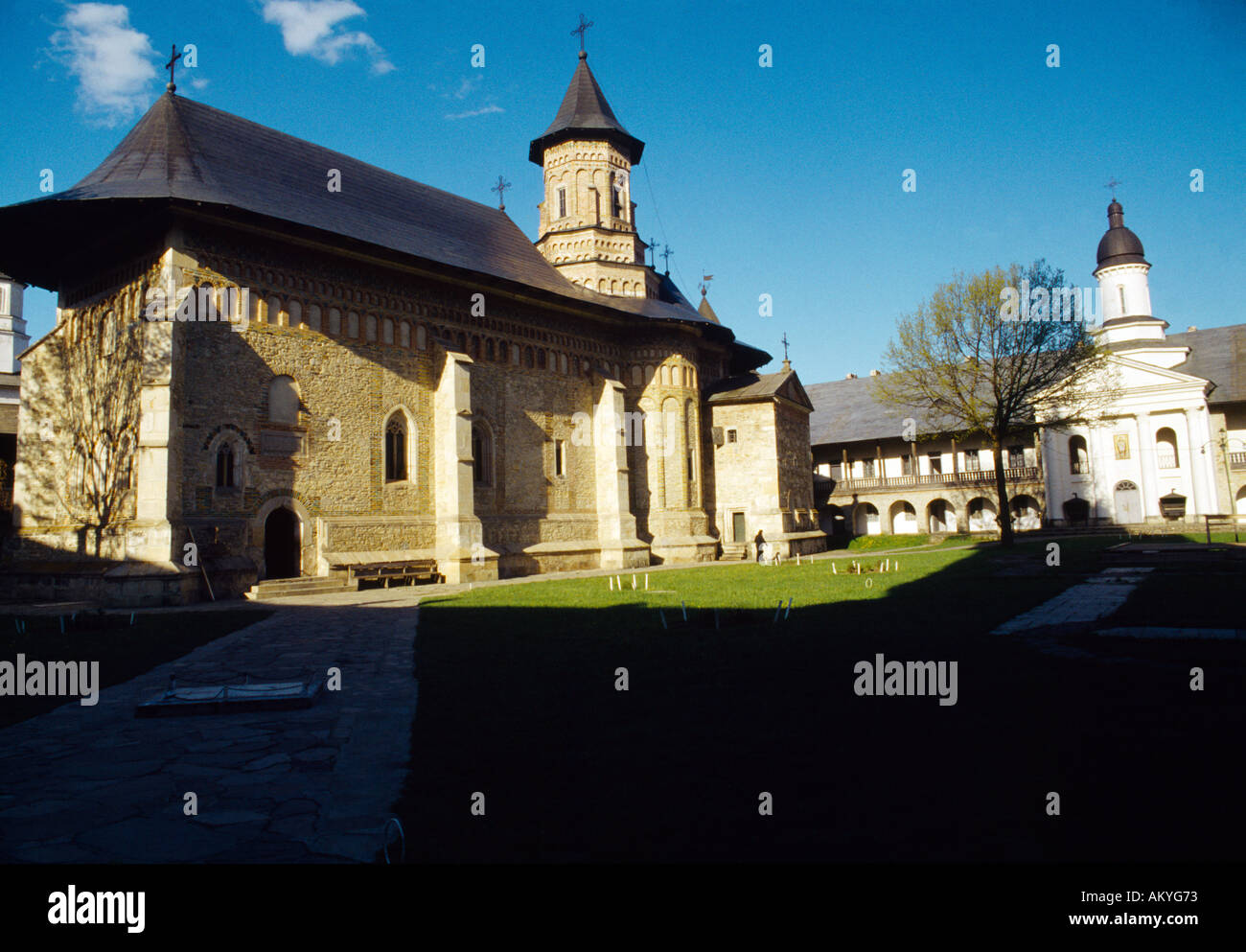 Romania Neamt Monastery Oldest in Moldavia Founded Thirteenth Century ...