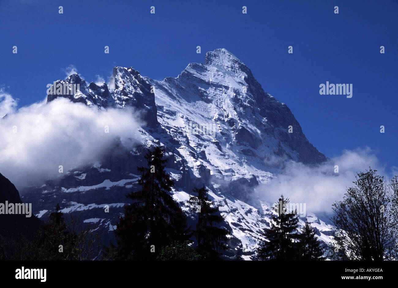 The Eiger The Swiss Alps Switzerland Stock Photo - Alamy