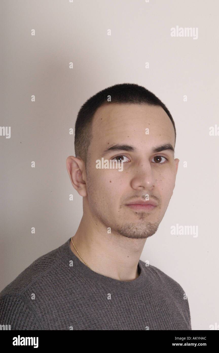 Buzz cut head male hi-res stock photography and images - Alamy