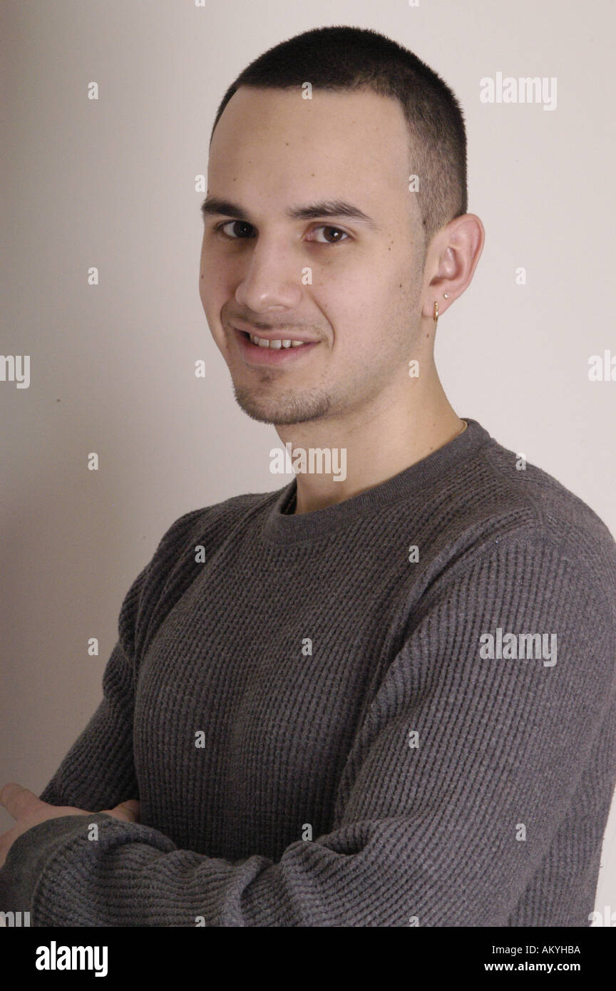 A portrait of a young Hispanic male Stock Photo - Alamy