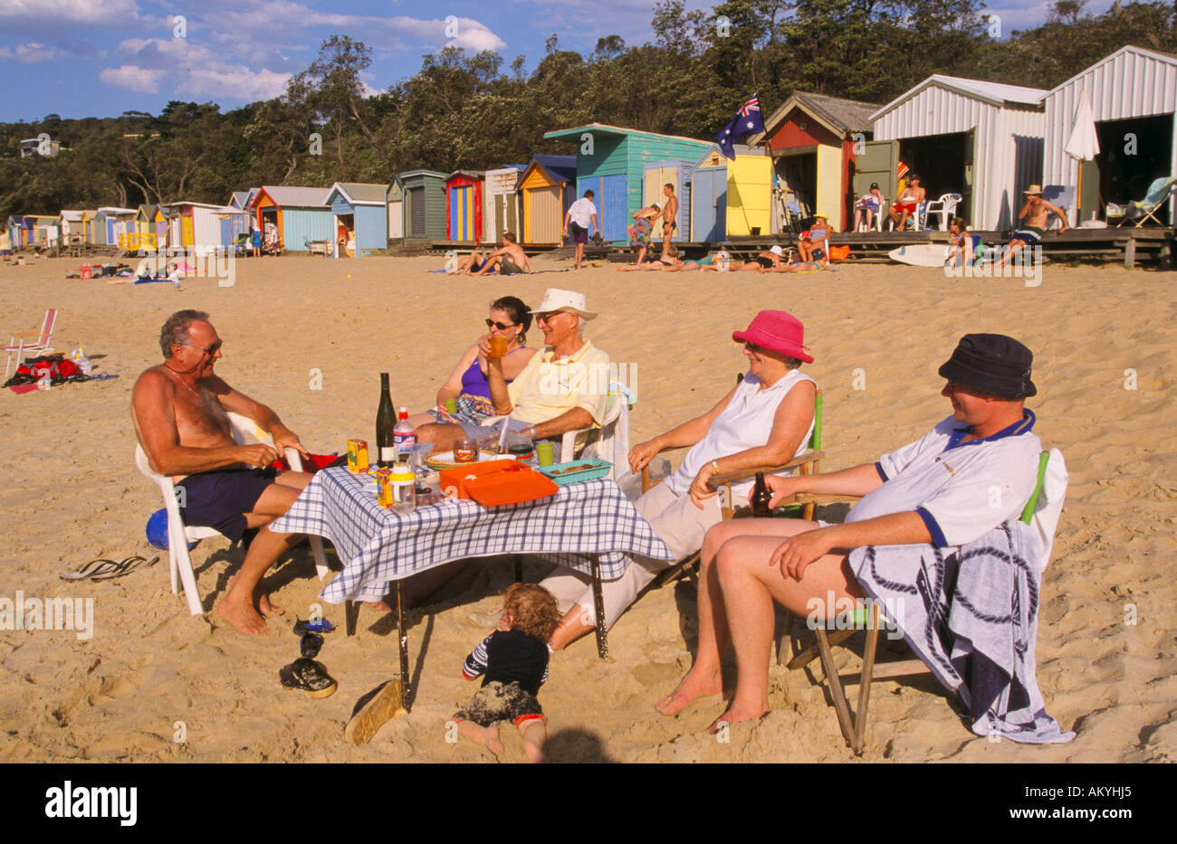Summer beach scene, Australia Stock Photo - Alamy