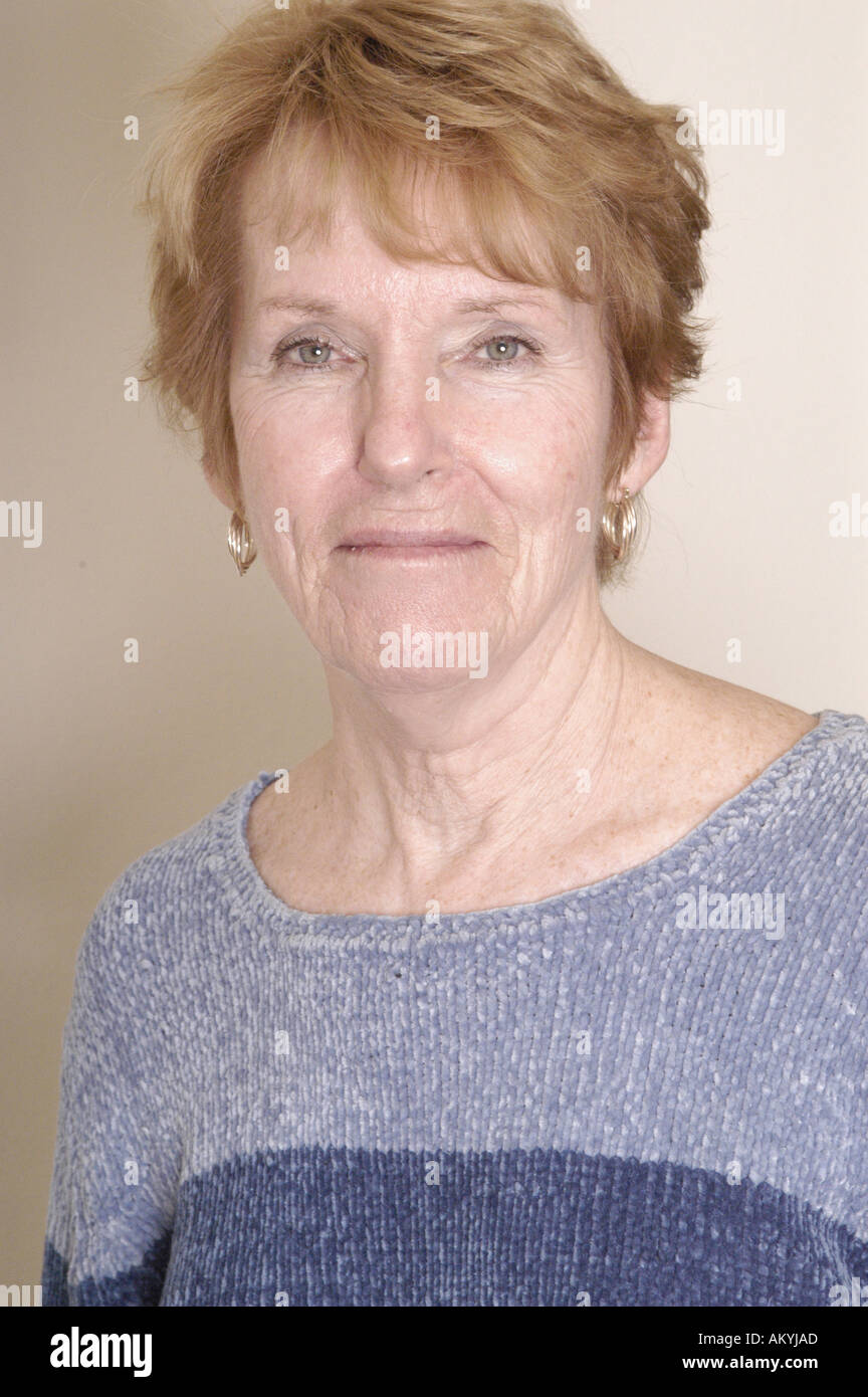 A portrait of a woman in her late 50's, early 60's Stock Photo - Alamy