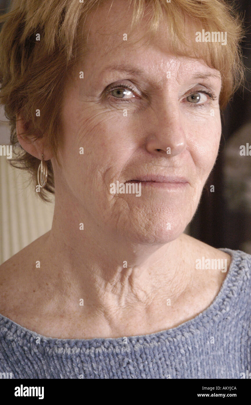 A portrait of a woman in her late 50's, early 60's Stock Photo - Alamy