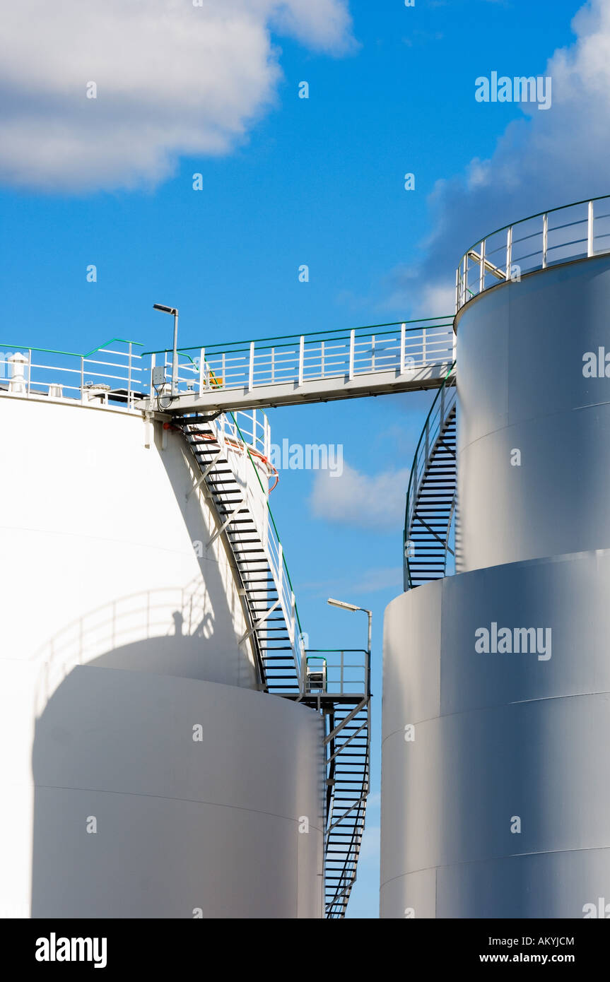 Oil tanks , west port, Berlin, Germany Stock Photo - Alamy