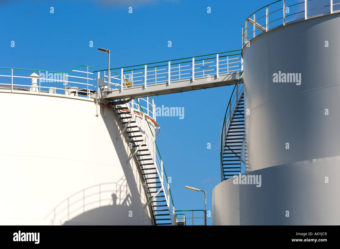Oil tanks , west port, Berlin, Germany Stock Photo - Alamy