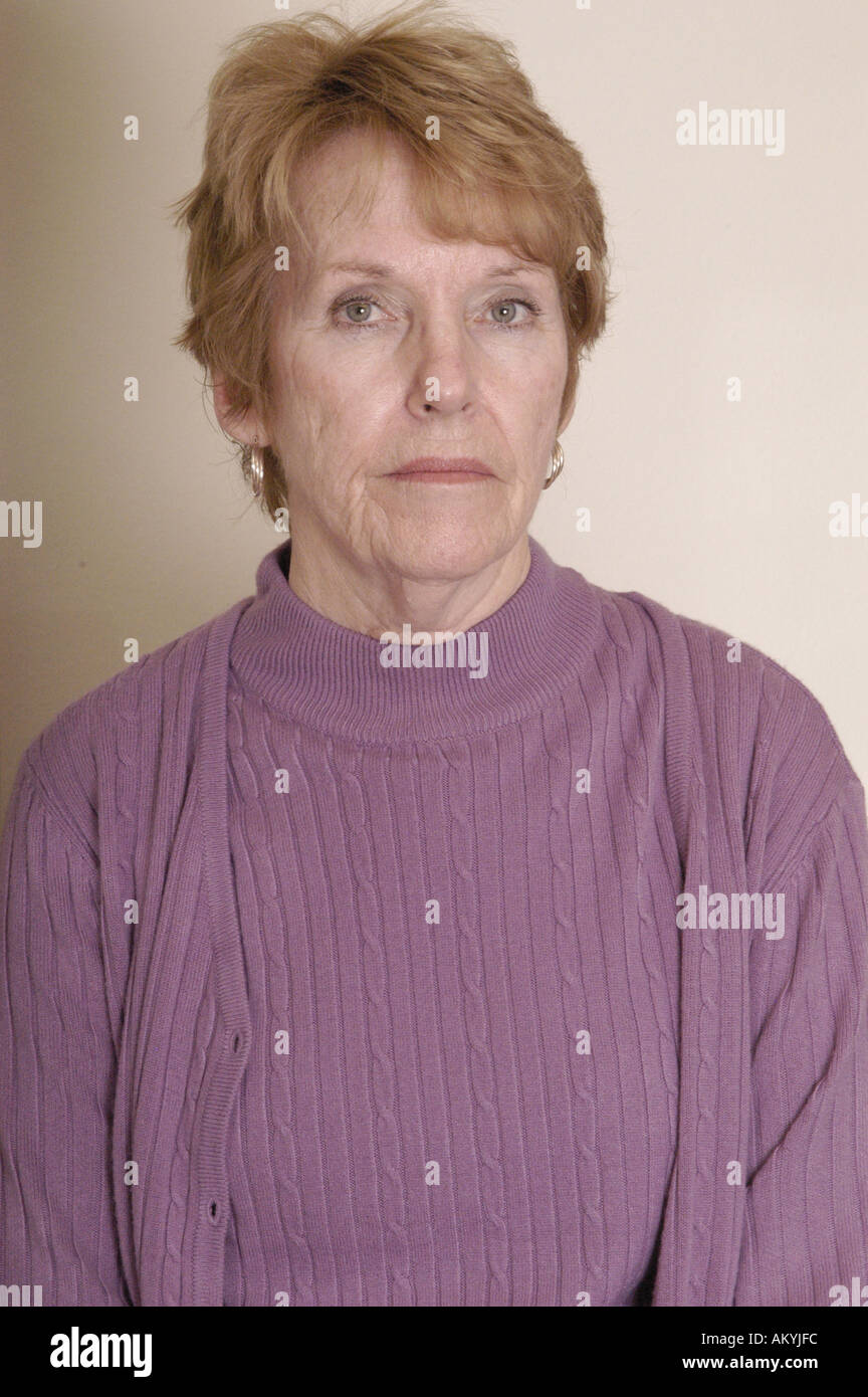 A portrait of a woman in her late 50's, early 60's Stock Photo - Alamy