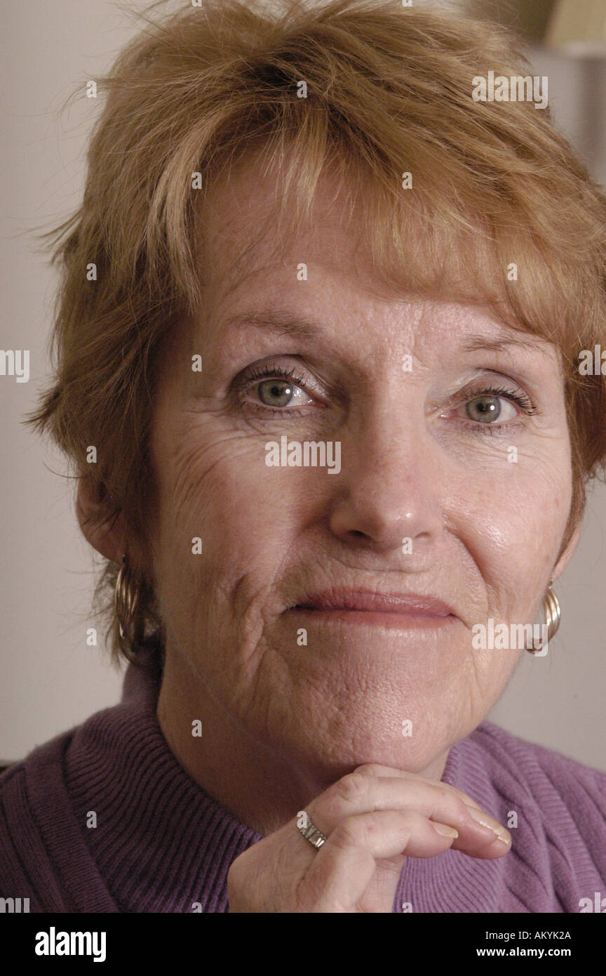 A portrait of a woman in her late 50's, early 60's Stock Photo - Alamy