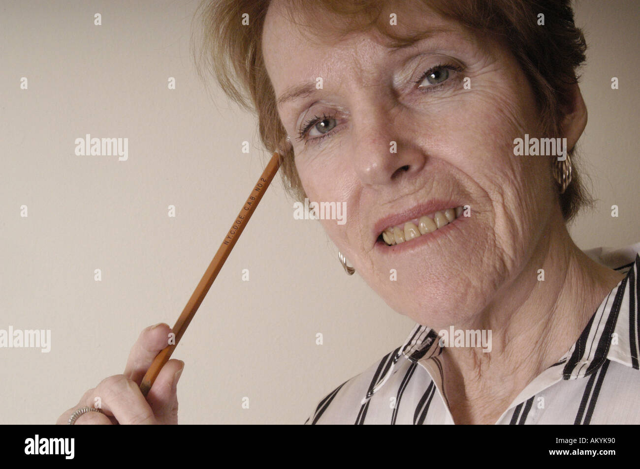 A portrait of a woman in her late 50's, early 60's Stock Photo - Alamy