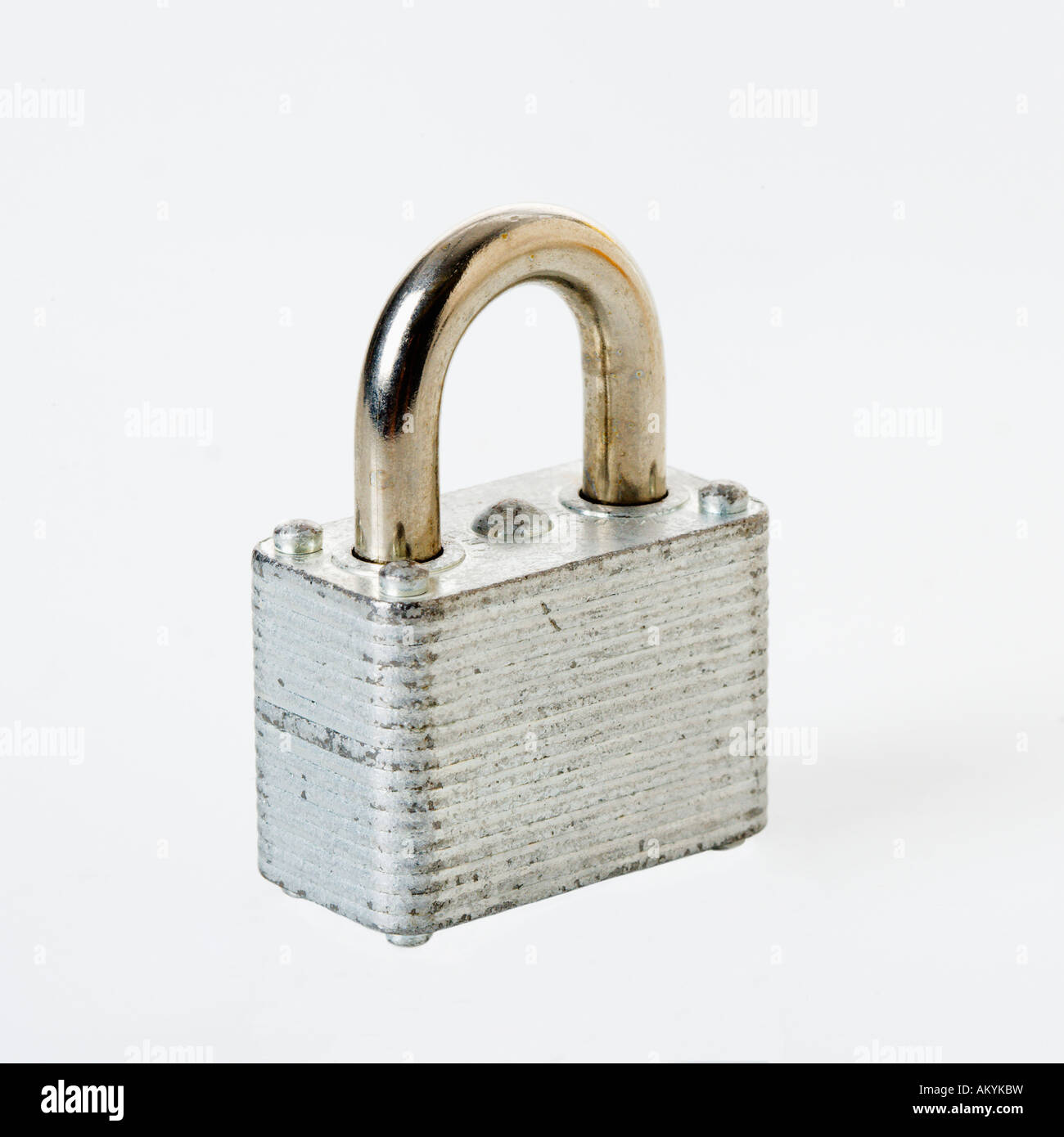 Metal locked padlock Stock Photo - Alamy