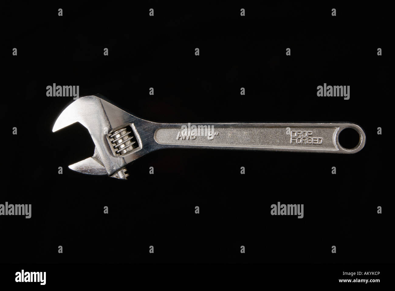Adjustable metal wrench Stock Photo - Alamy