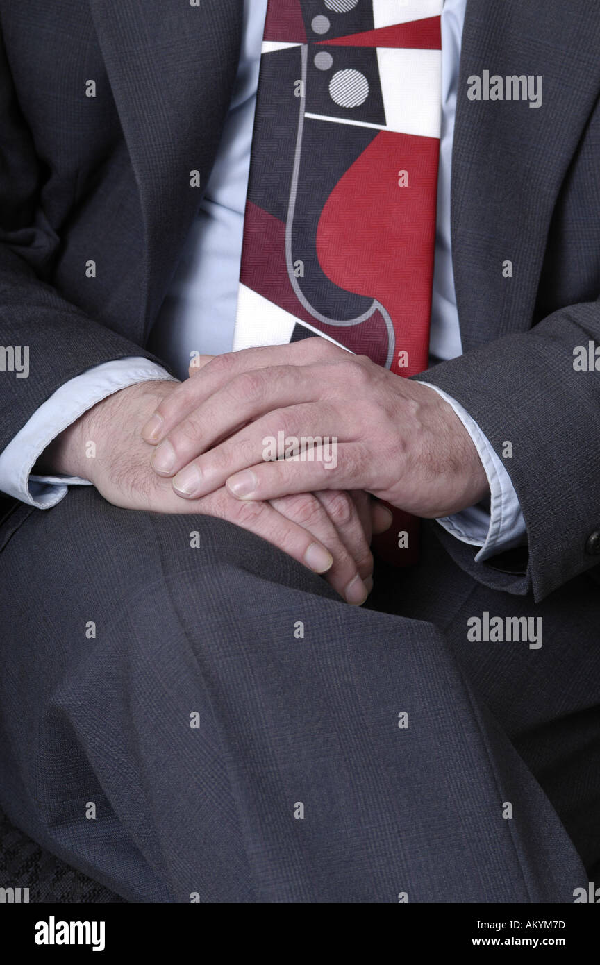 Hands crossed in lap hi-res stock photography and images - Alamy