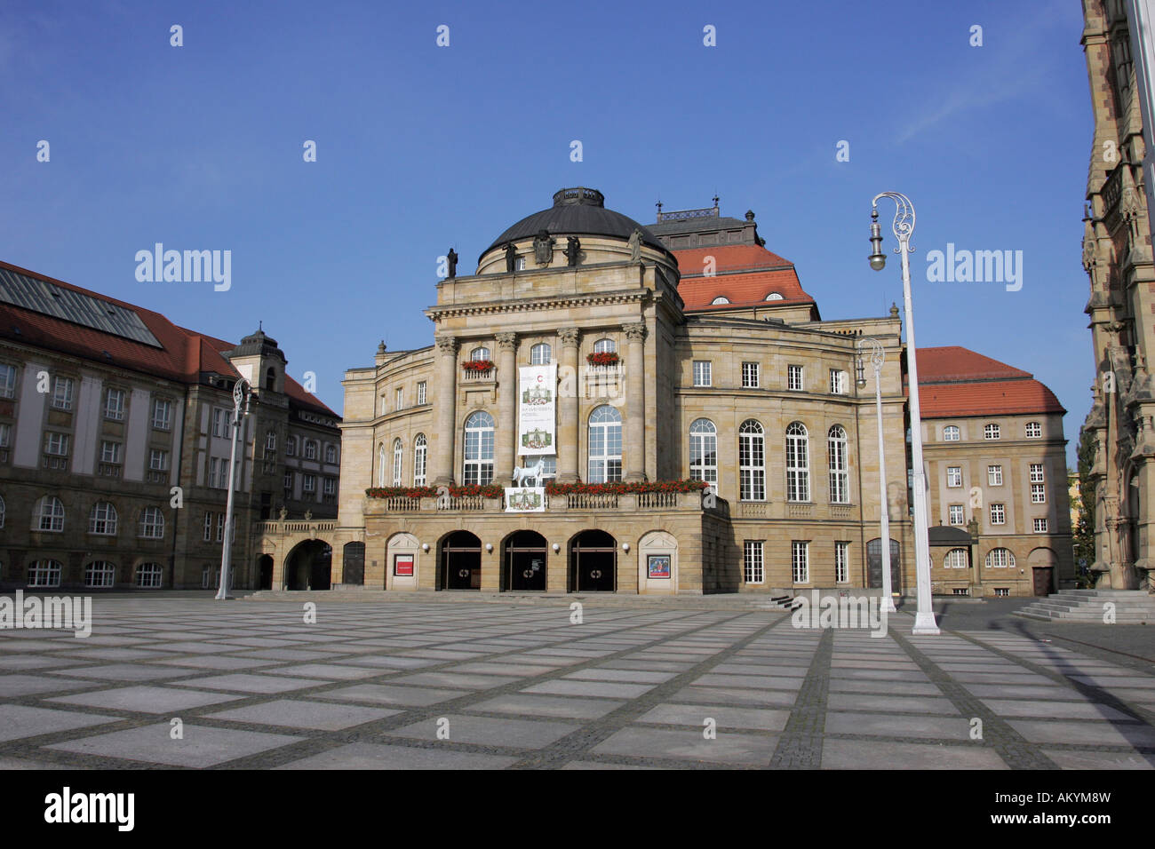 Opera, Theaterplatz, Chemnitz, Saxony, Germany Stock Photo - Alamy