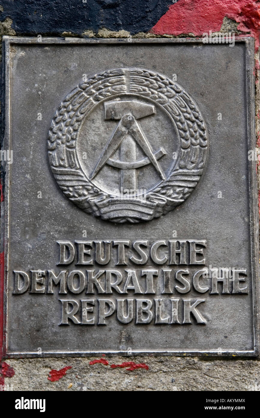 Original GDR border posts Stock Photo - Alamy