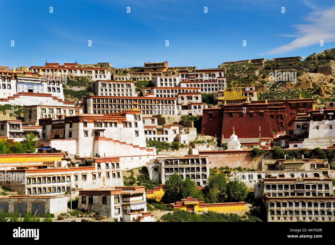 Monastery of Ganden, Tibet Stock Photo - Alamy