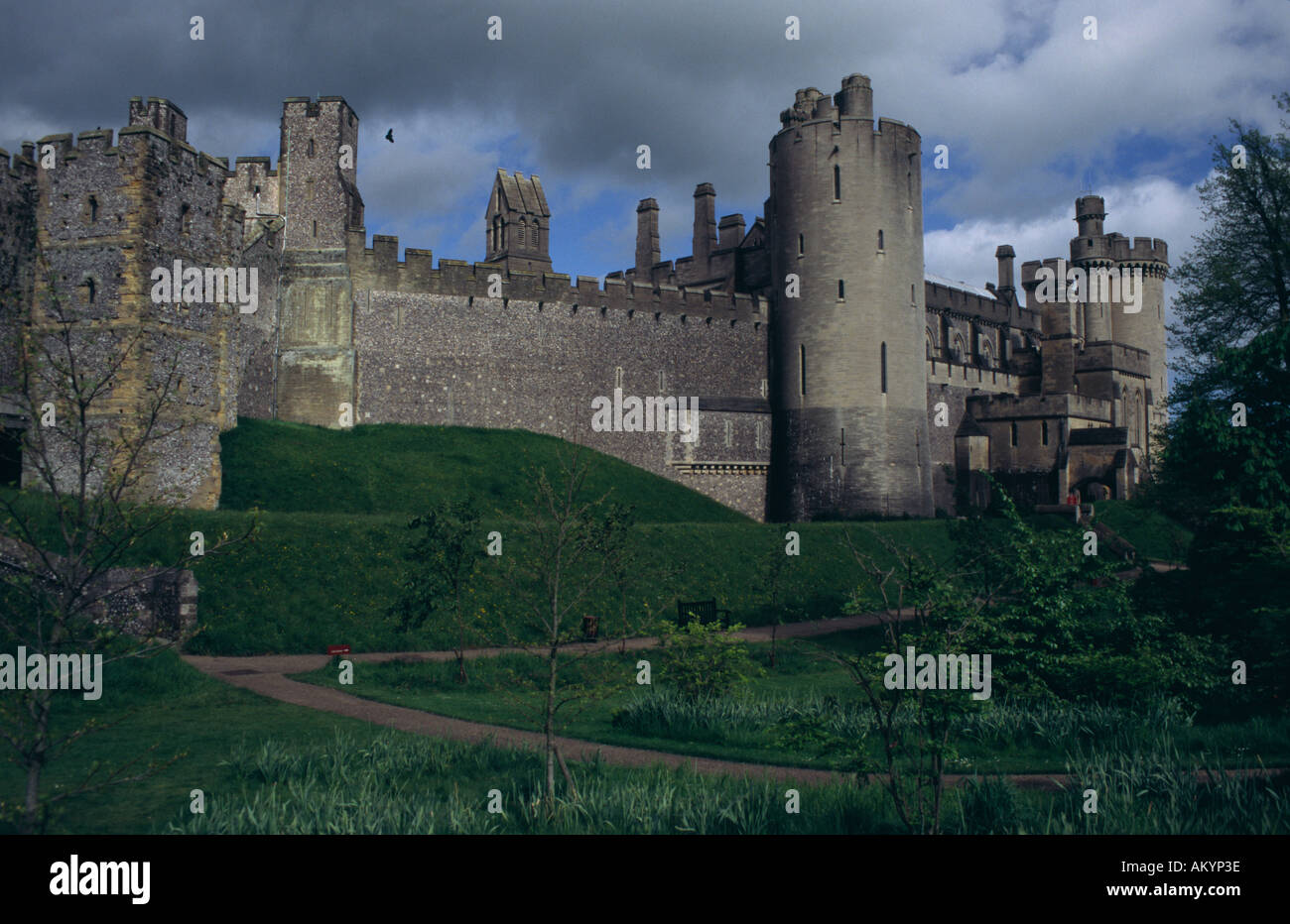 Side view castle towers hi-res stock photography and images - Alamy