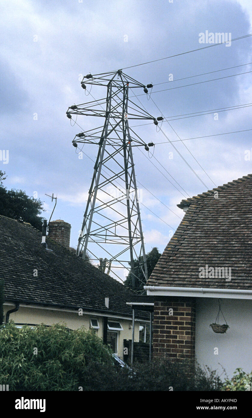 Overhead power lines in rural area hi-res stock photography and images ...