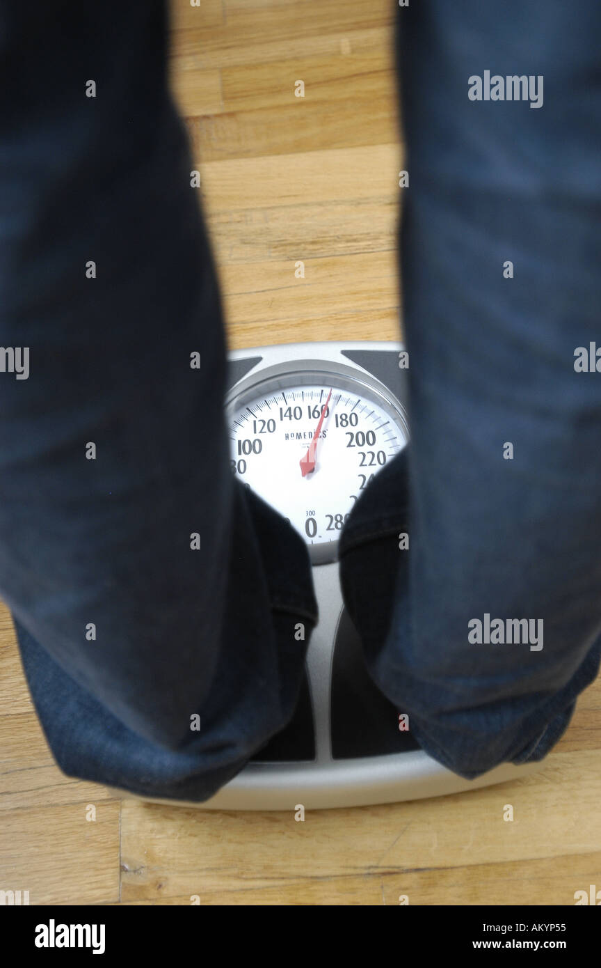 man male weigh weighing scales scales slim obese overweight light heavy ...