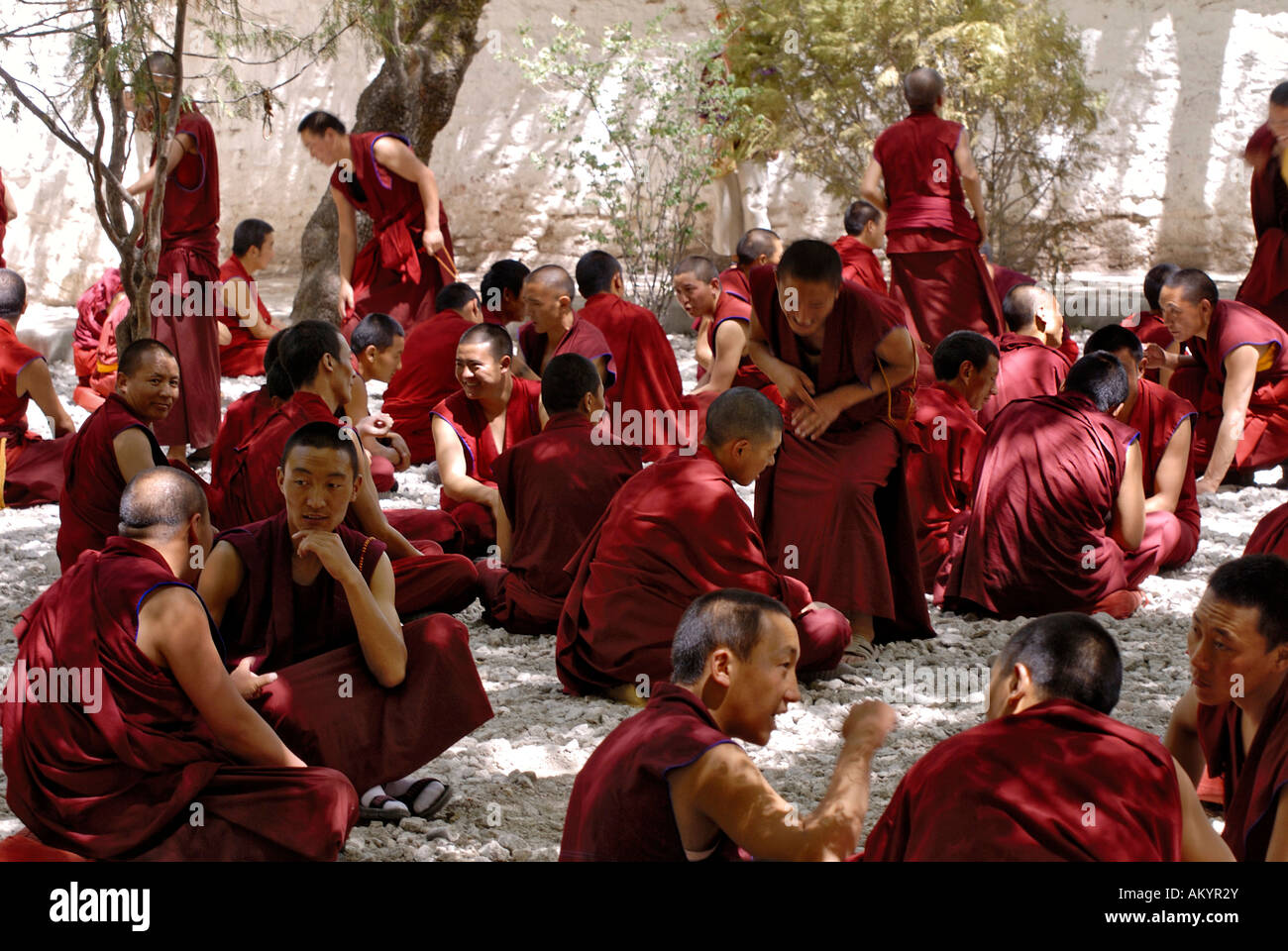 Tibetan buddhist debates hi-res stock photography and images - Alamy