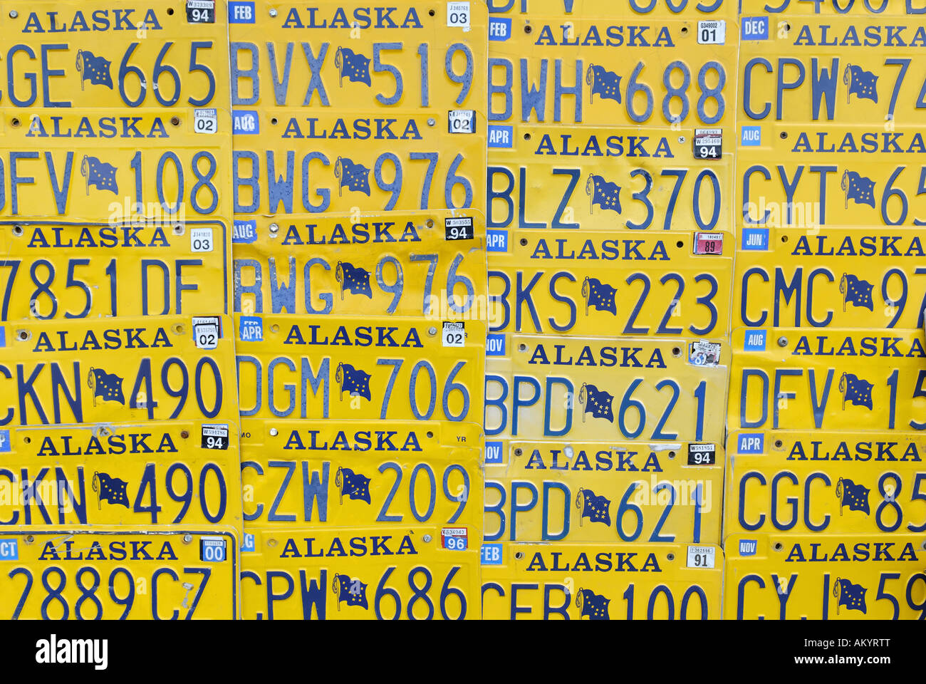 Alaska licence plate hi-res stock photography and images - Alamy