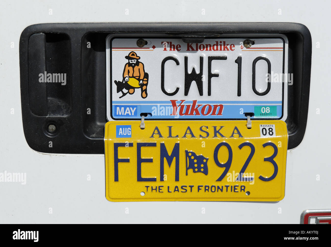 Alaska vehicle plate hi-res stock photography and images - Alamy
