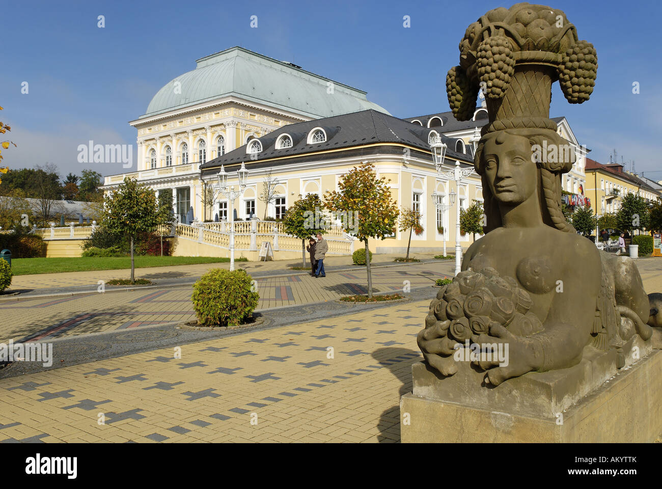 Frantiskovy Lazne Spa, Franzensbad, west Bohemia, Czech Republik Stock ...
