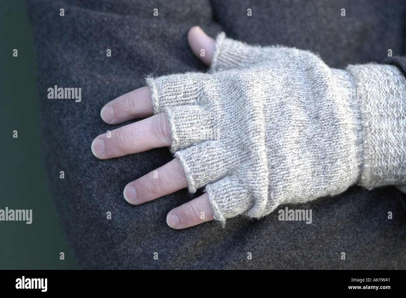 gloves fingerless miser mittens wool cold warmth winter weather snow ...
