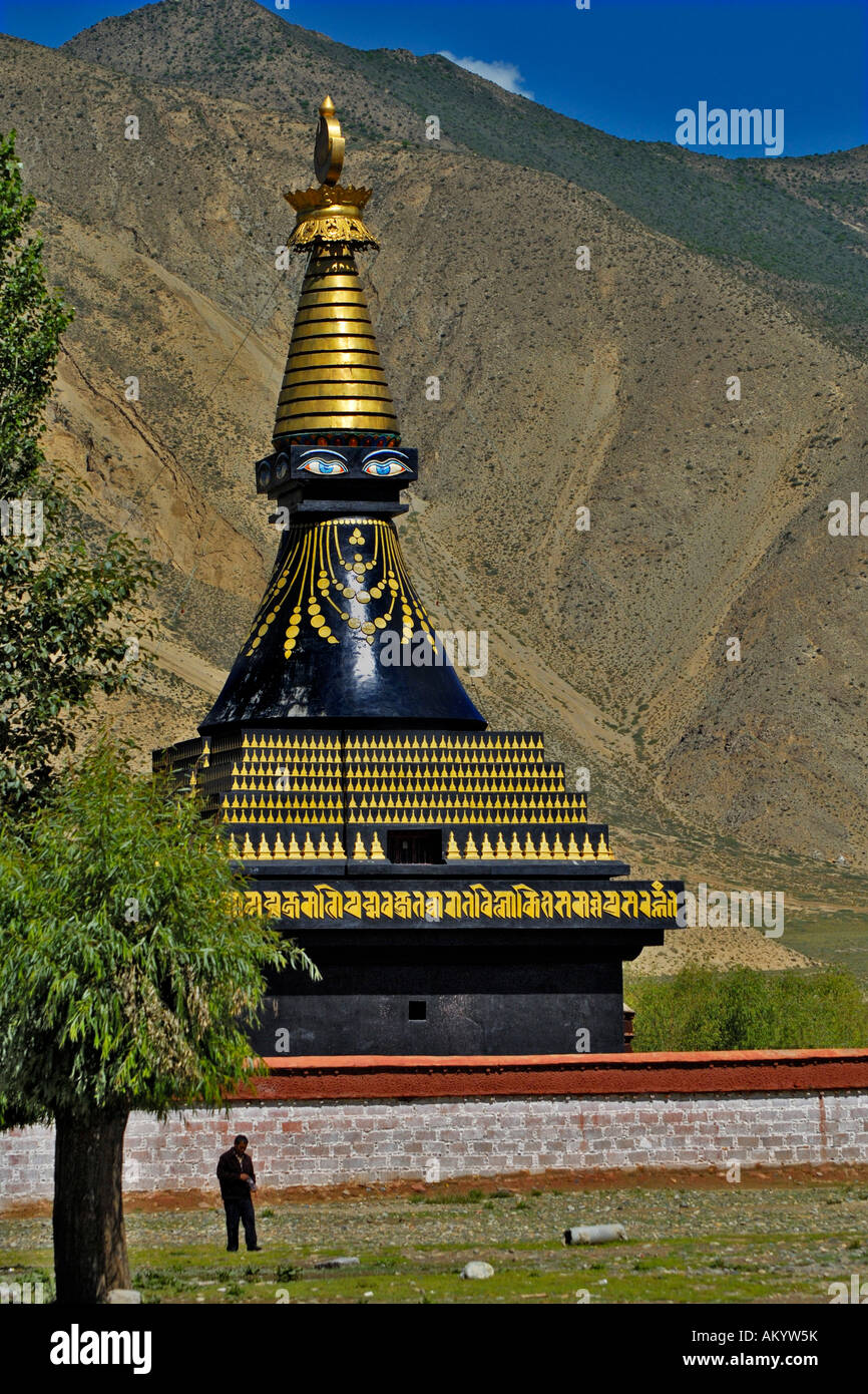 Stupa, Samye monastery near Lhasa, Tibet, Asia Stock Photo - Alamy